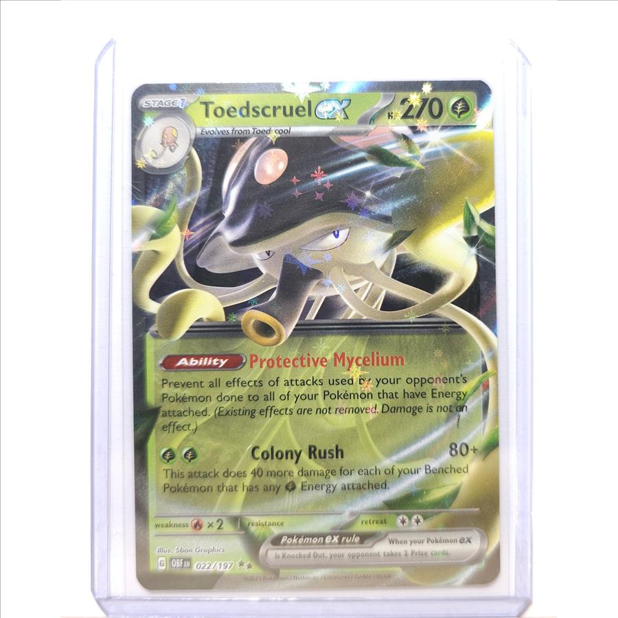 2023 Pokemon TOEDSCRUEL EX #22 Obsidian Flames DOUBLE RARE | Property Room