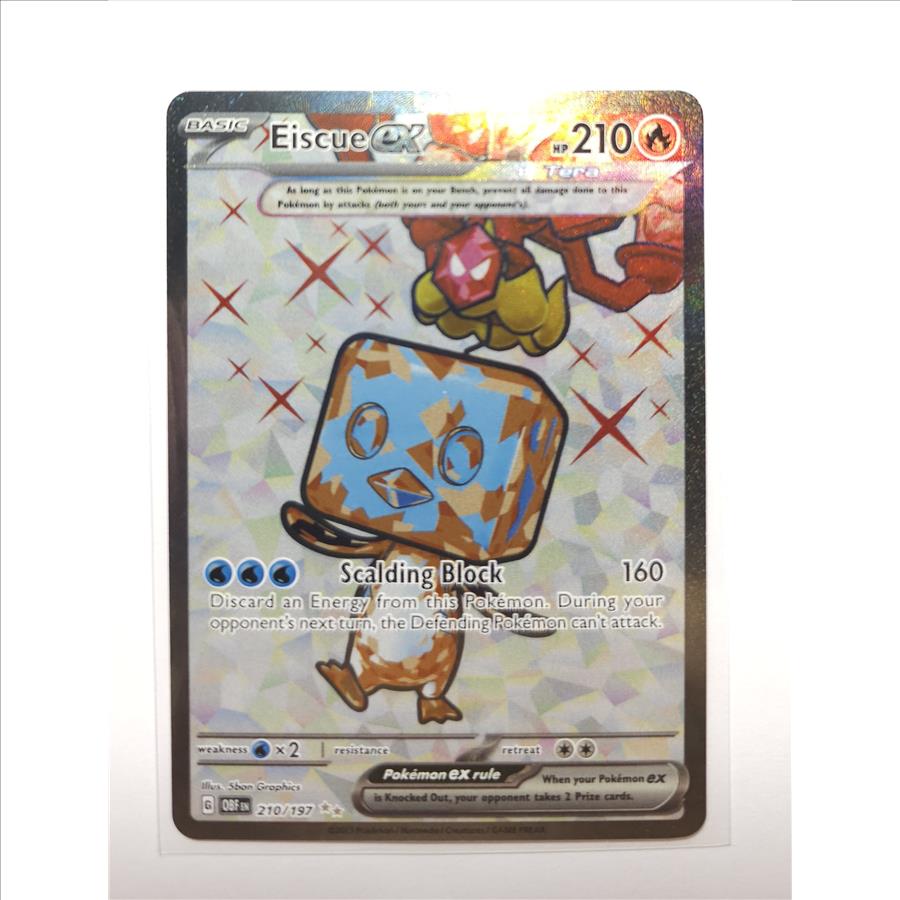 2023 Pokemon EISCUE EX #210 Obsidian Flames FULL ILLUSTRATION ART ...