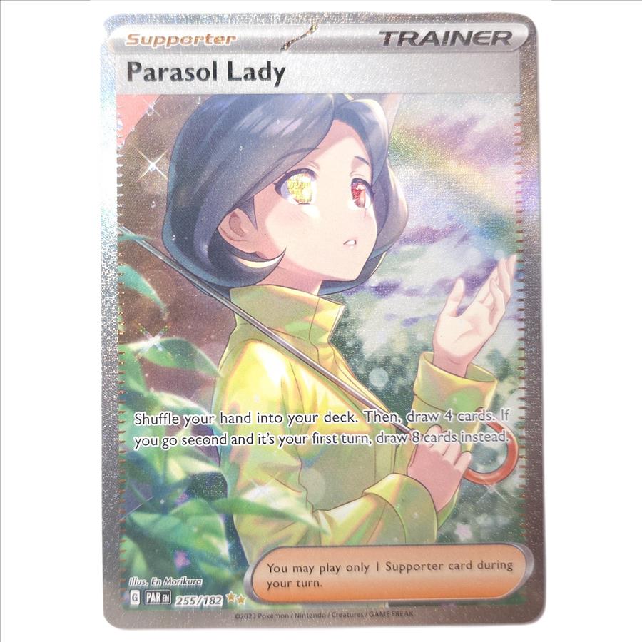 2023 Pokemon PARASOL LADY #255 Paradox Rift SPECIAL ILLUSTRATION DOUBLE ...
