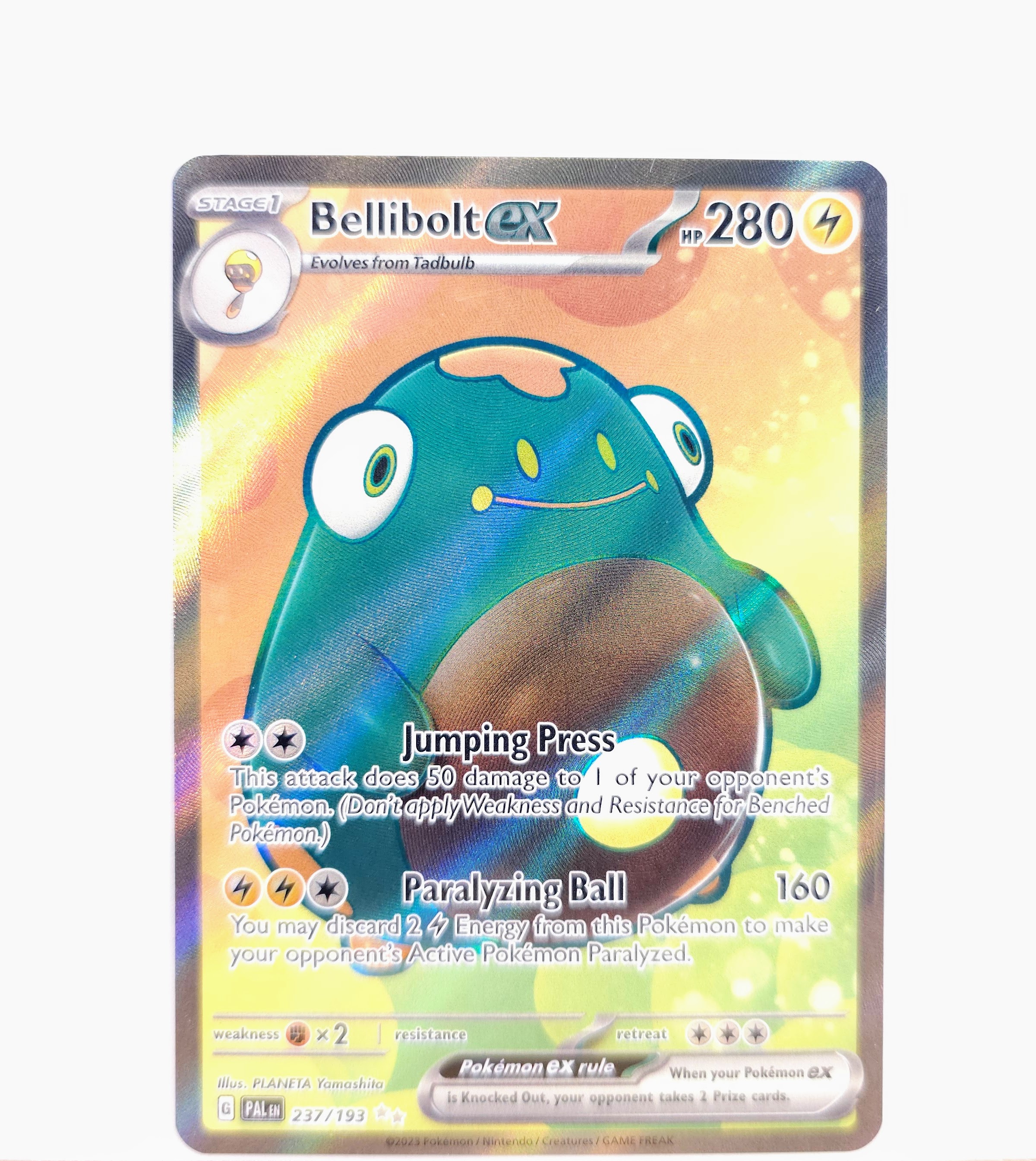 Pokémon TCG Bellibolt ex Illustration Rare Scarlet & Violet - Paldea ...