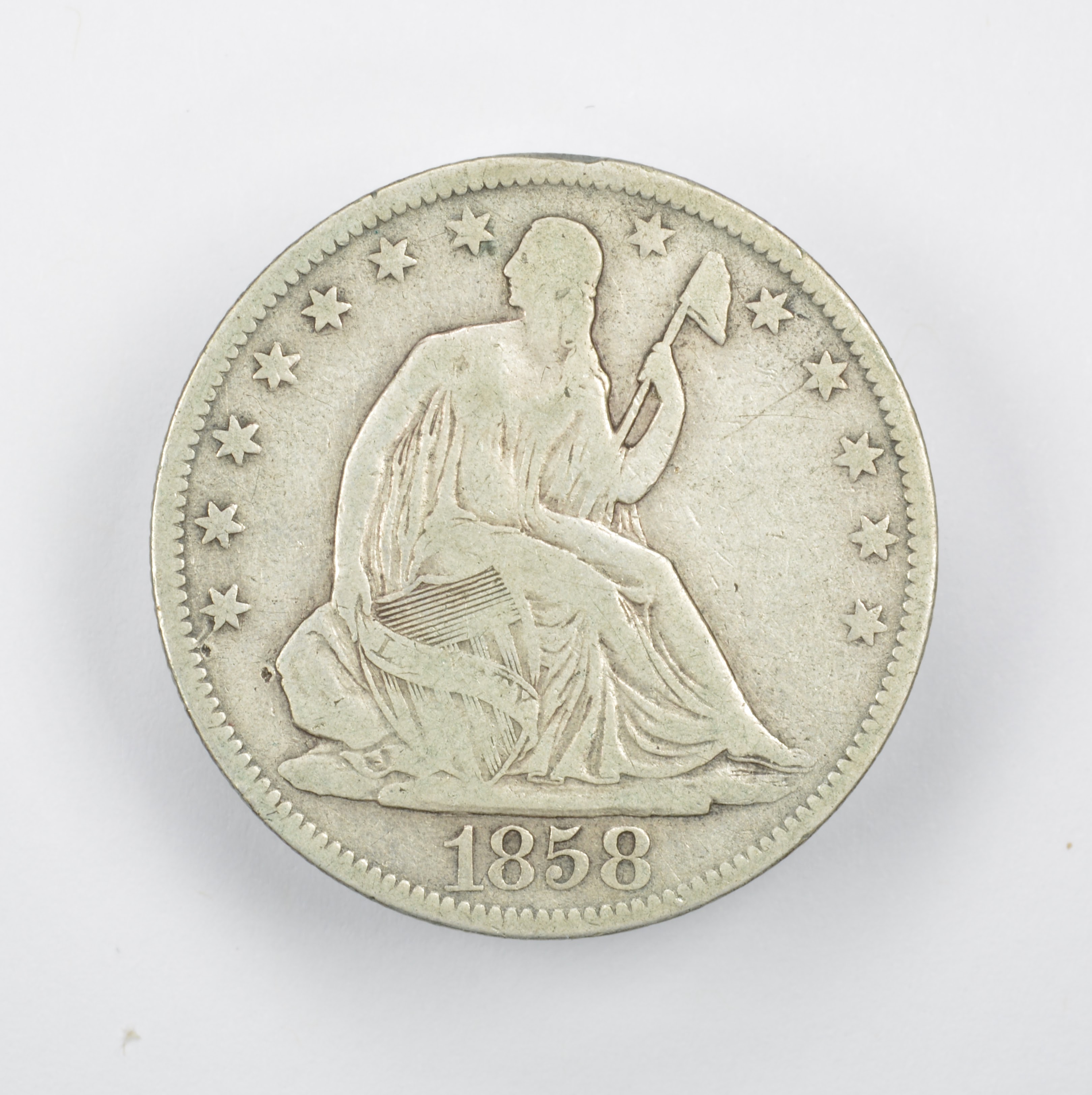 1858-O Liberty Seated Half Dollar 50c | Property Room