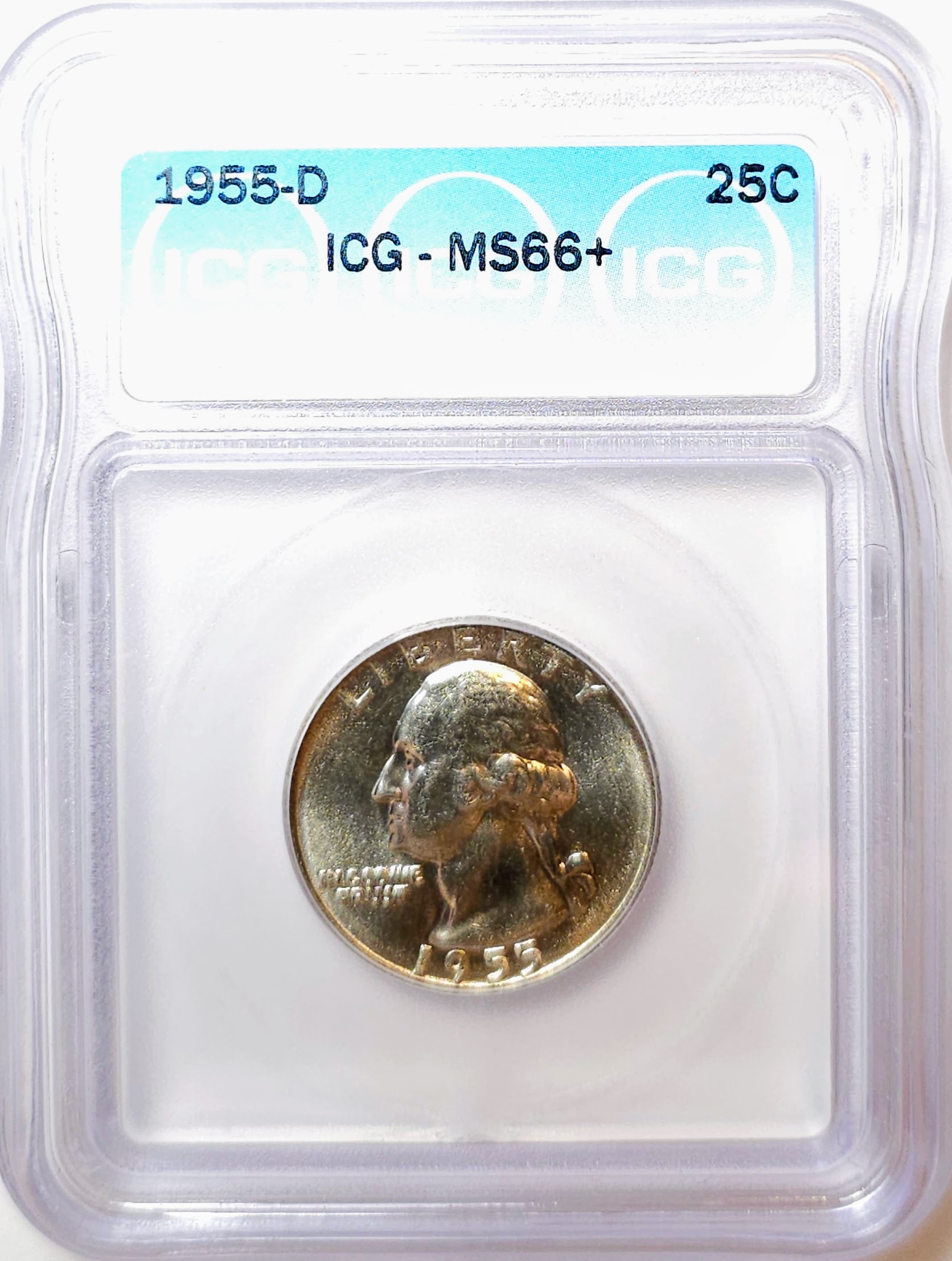 1955-D Washington Quarter 25c - ICG MS66+ PCGS Price Guide $1,300.00 ...