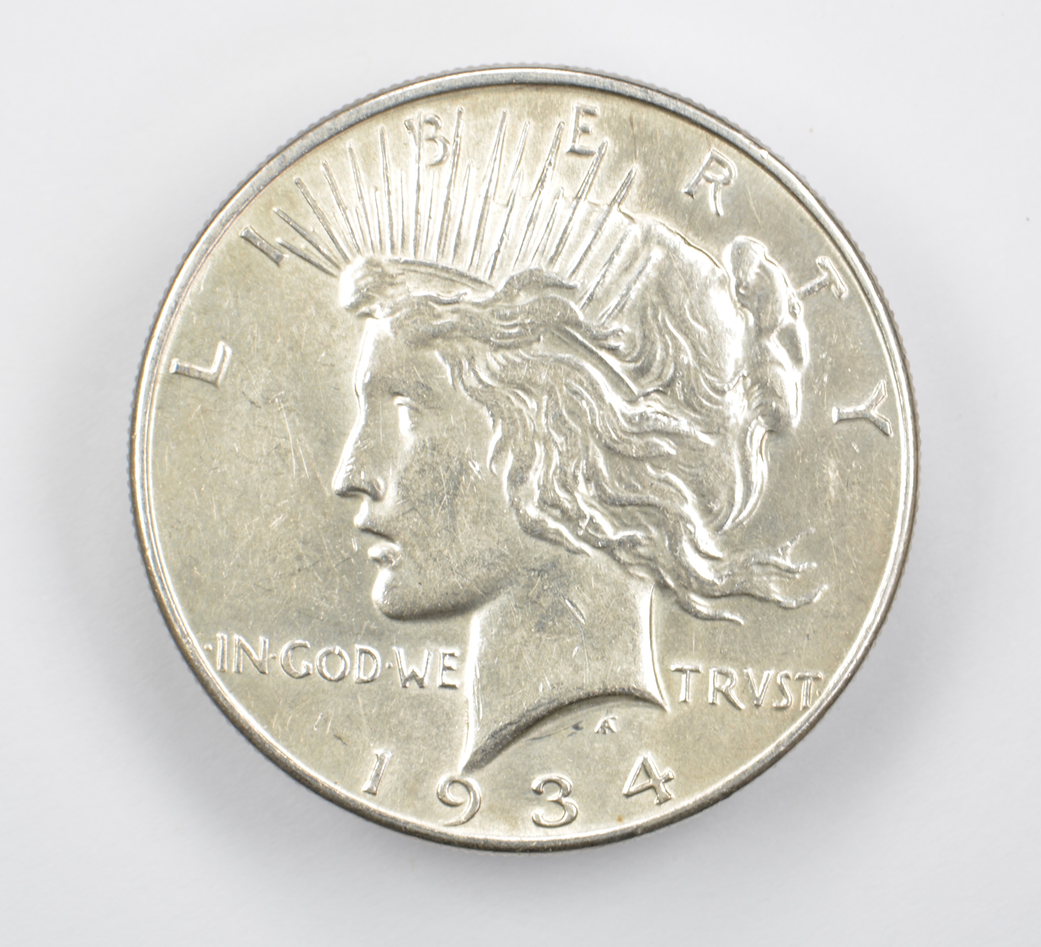 1934 Peace Silver Dollar - Uncirculated - Better Date! | Property Room