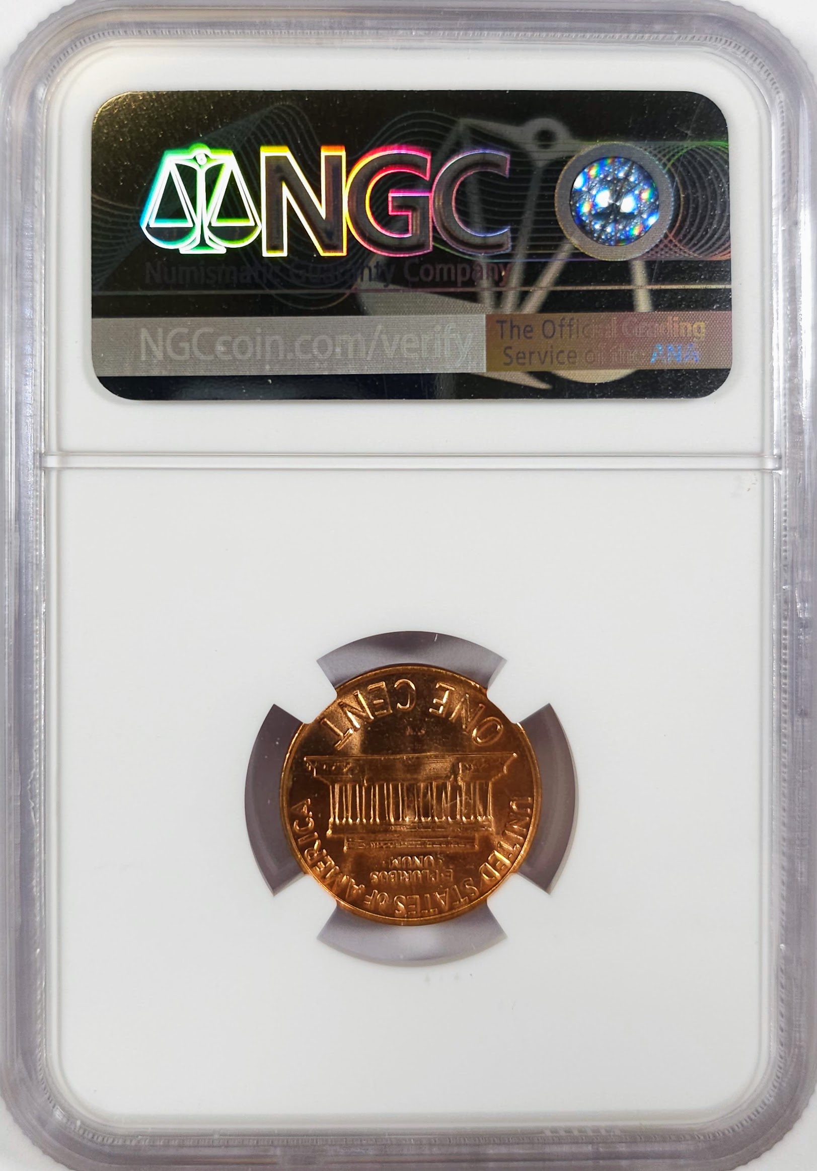1964 Lincoln Memorial Cent 1c - NGC MS66 RD RED - NGC PRICE GUIDE $30. ...