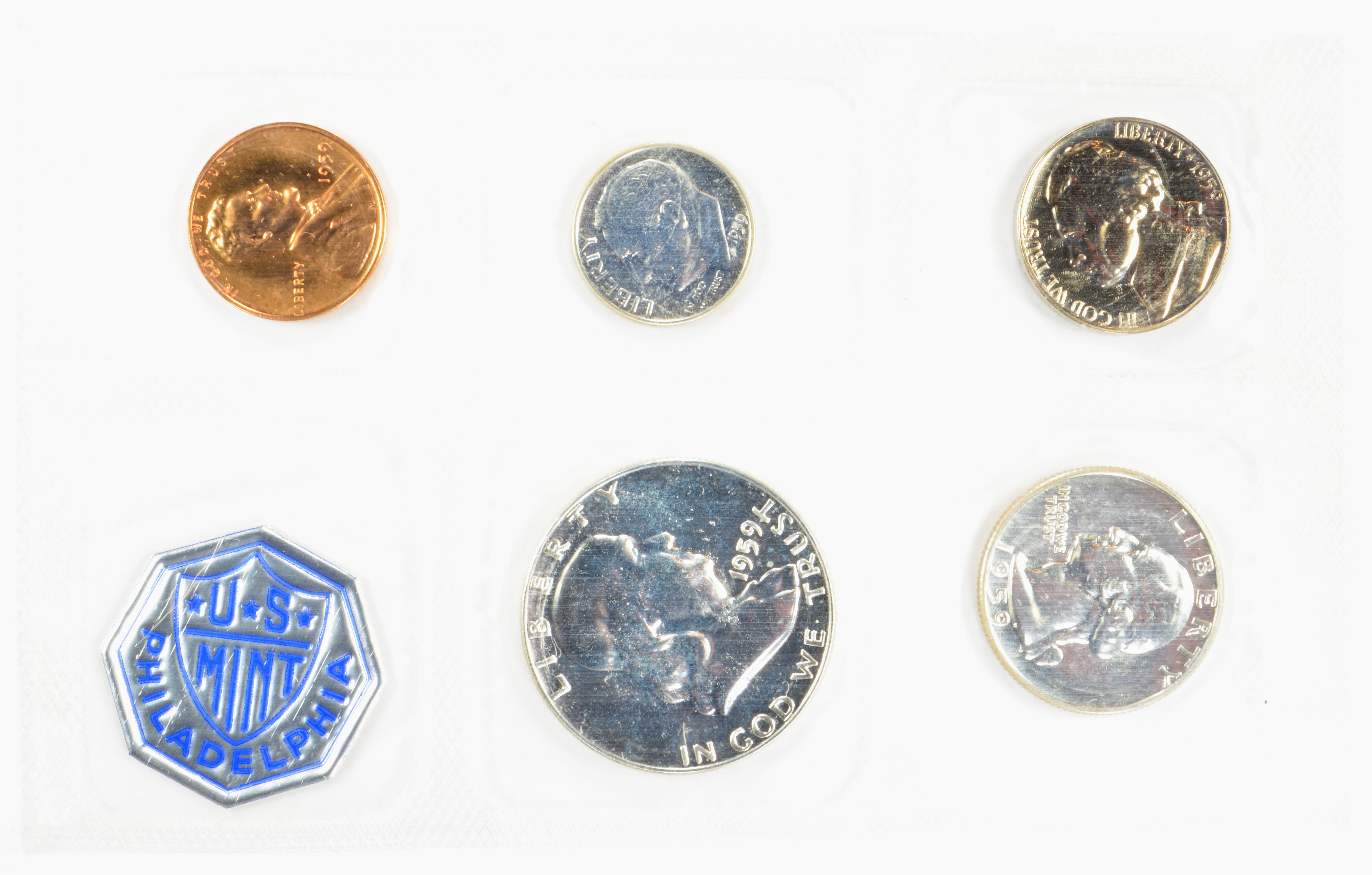 1959 United States Mint Proof Set in Original Sealed Packaging ...