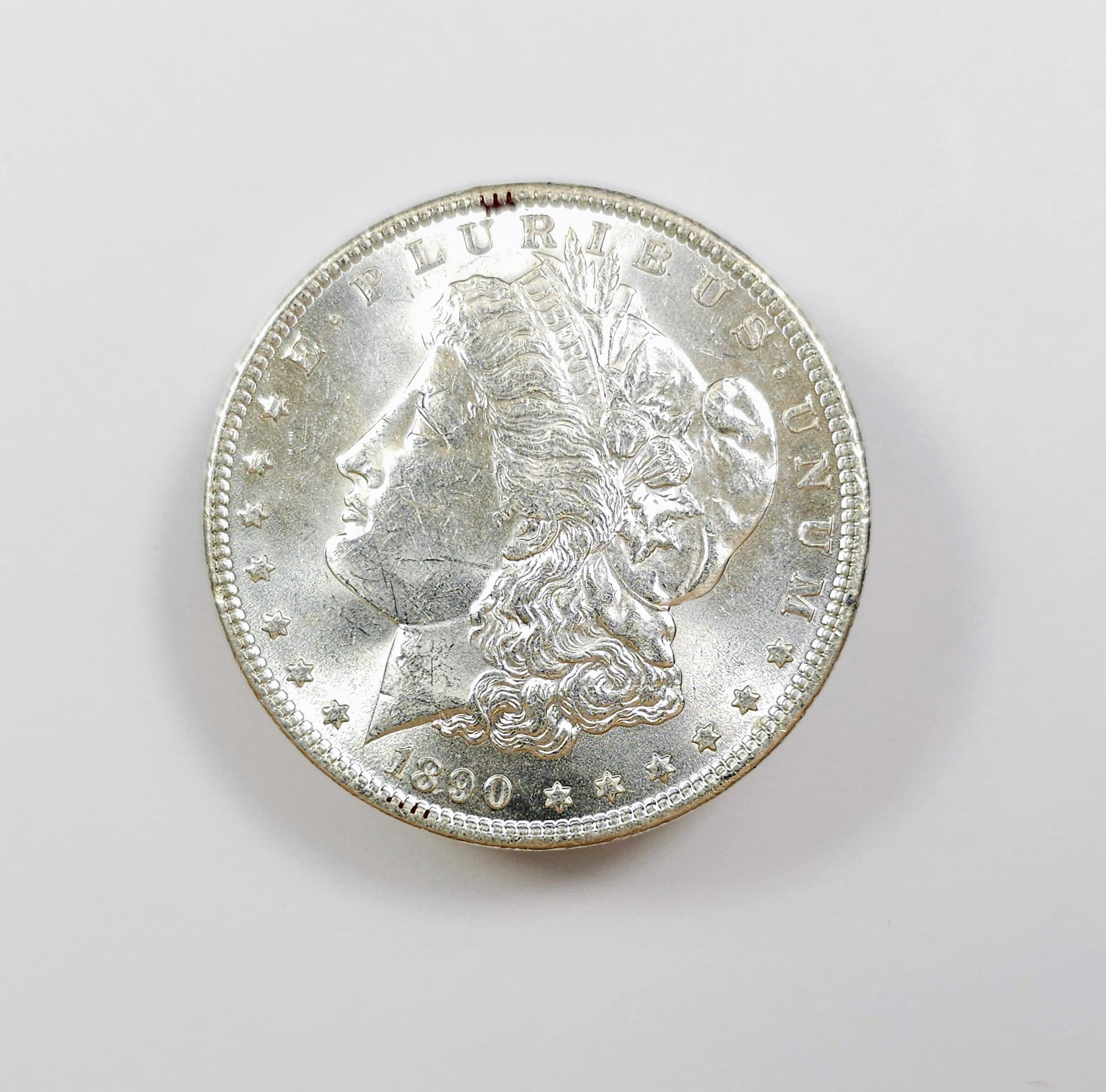 1890-P Morgan Silver Dollar $1 - Brilliant Uncirculated - Better Date ...