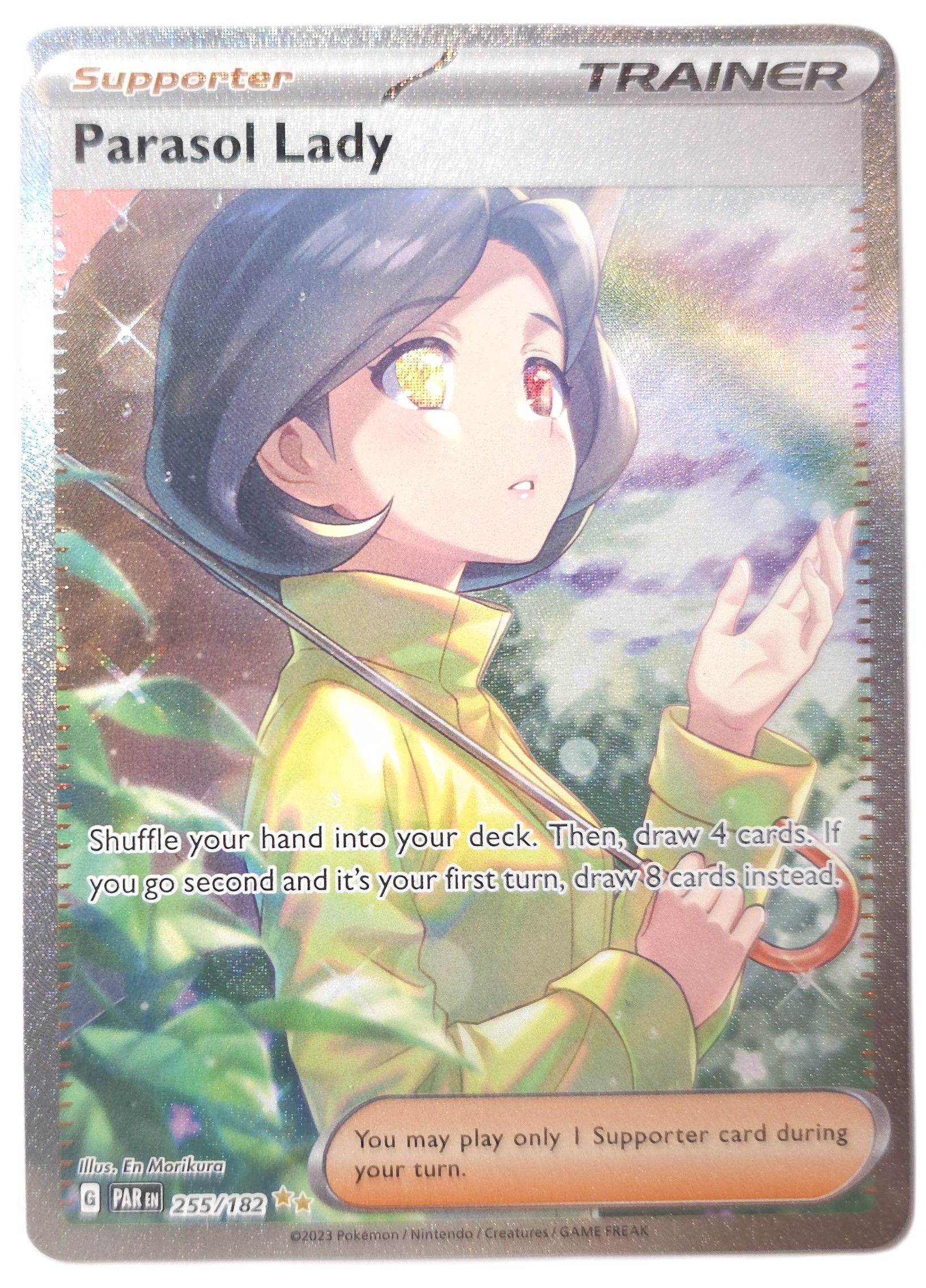 2023 Pokemon PARASOL LADY #255 Paradox Rift SPECIAL ILLUSTRATION DOUBLE ...