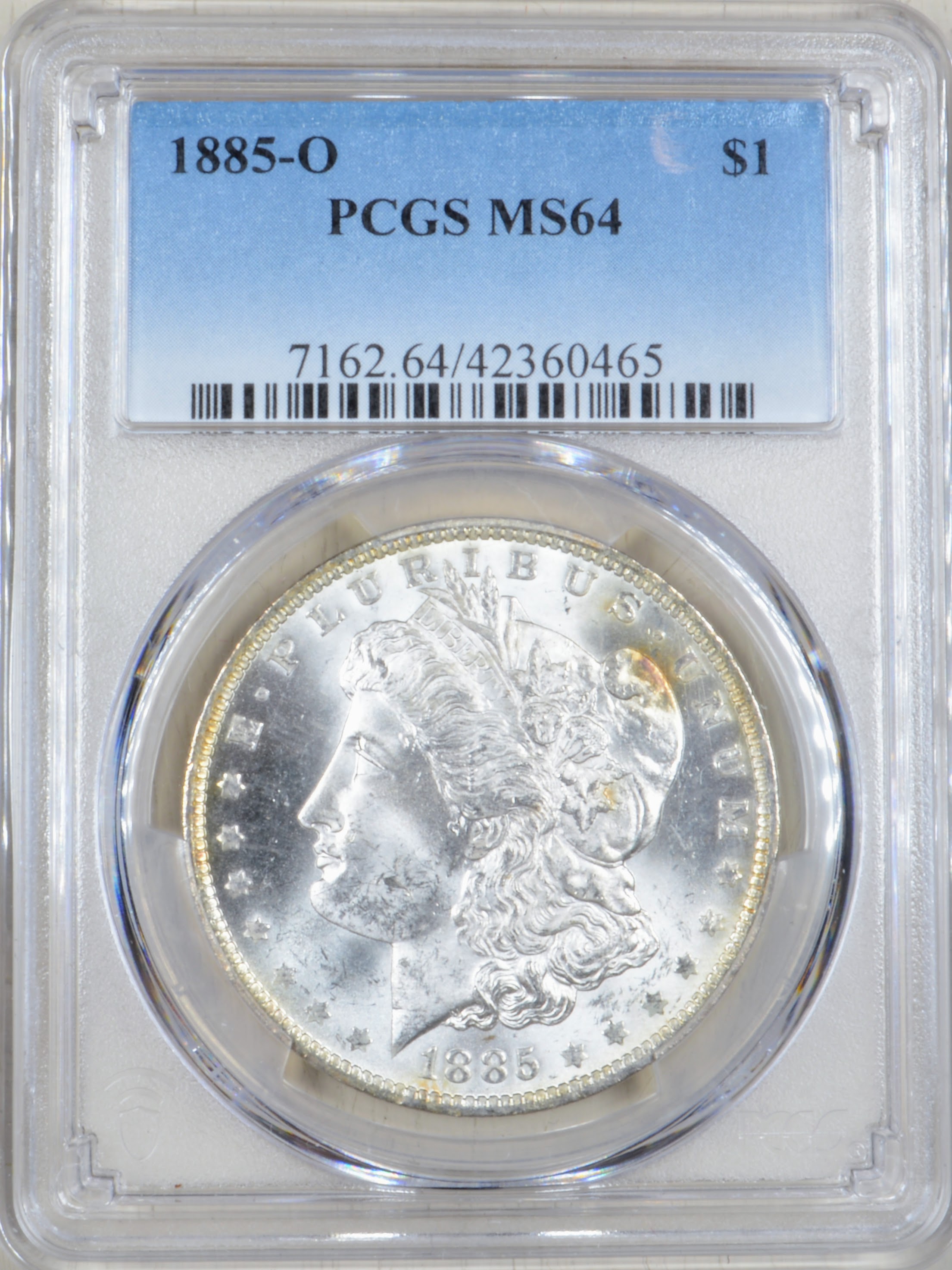 1885-O Morgan Silver Dollar $1 - PCGS MS64 - Absolutely Beautiful! | Property Room