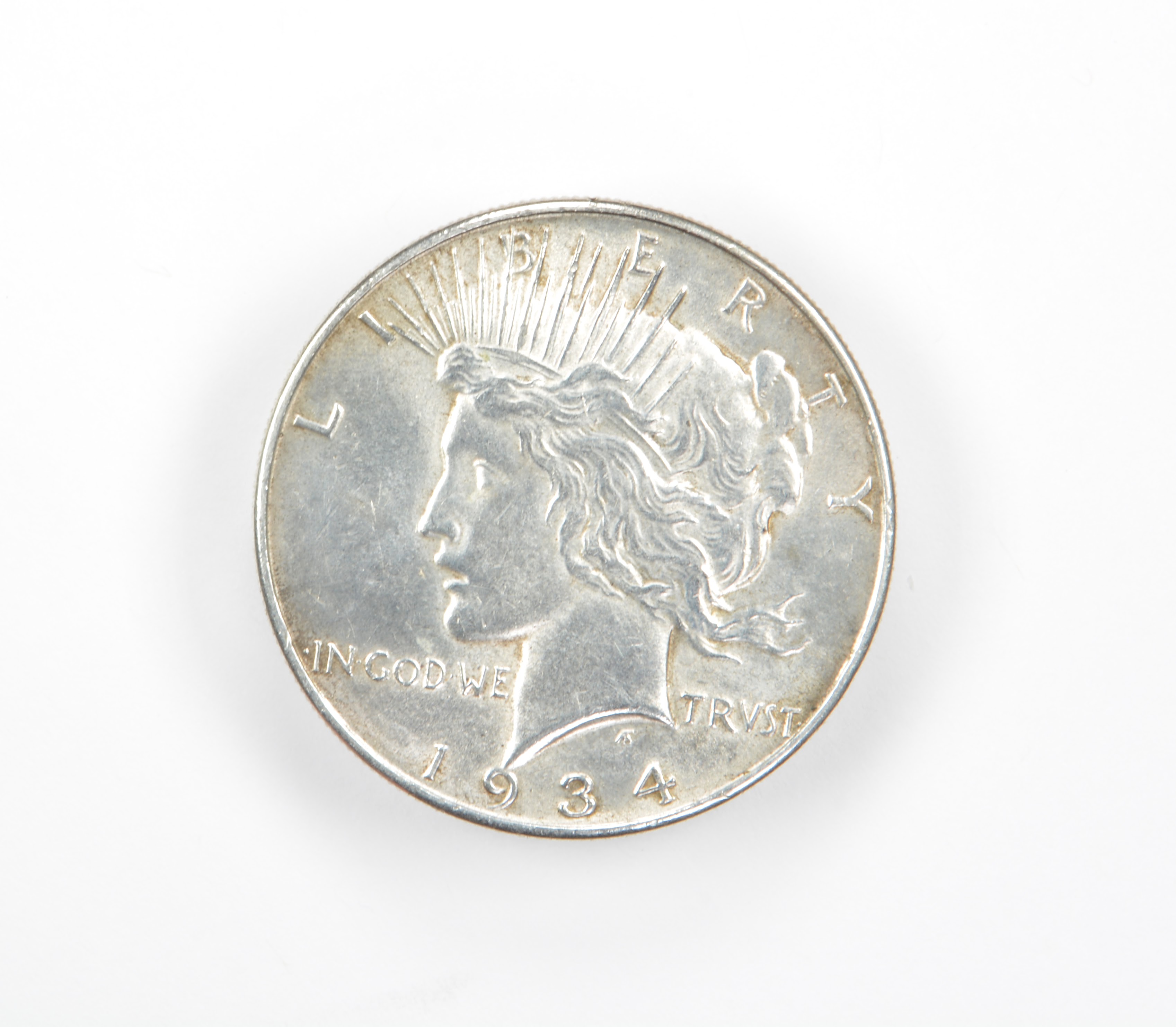 1934 Peace Silver Dollar $1 - Select Uncirculated - Better Date ...