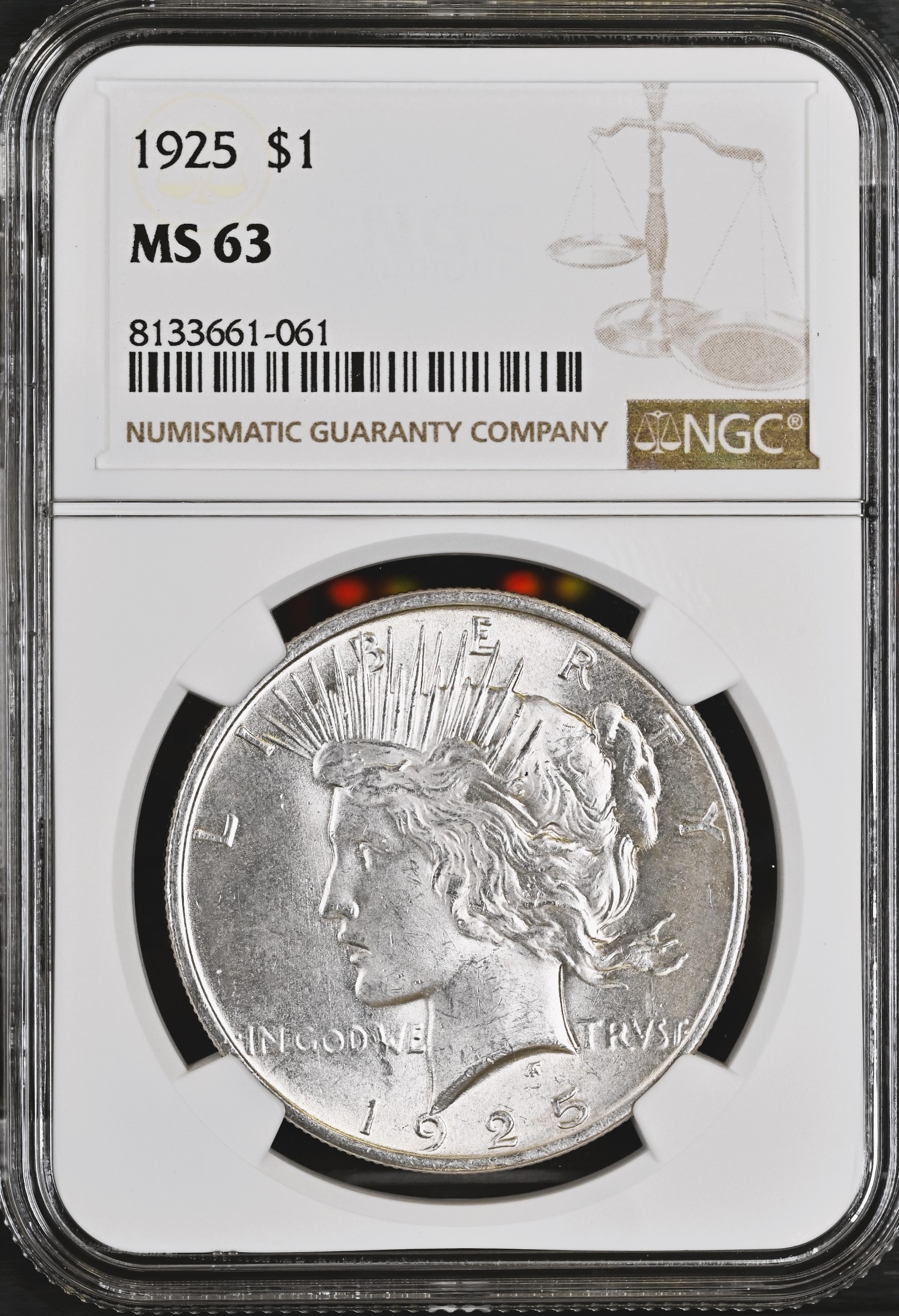 1925 Peace Silver Dollar $1 - NGC MS63 - Freshly Graded!! Stunning ...