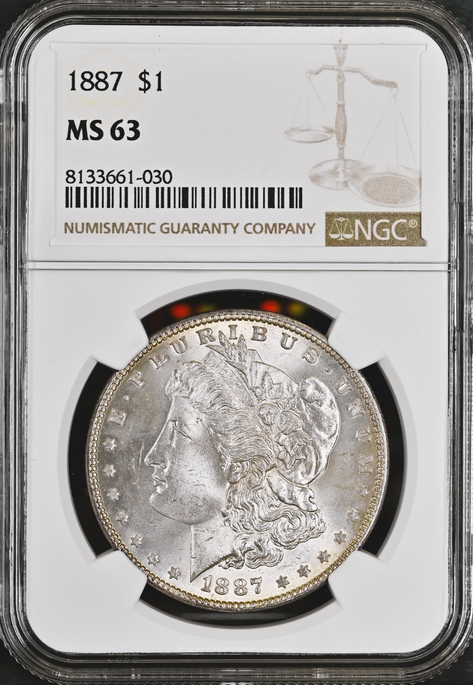 1887-P Morgan Dollar $1 - NGC MS63 - NGC Price Guide $110.00 ...