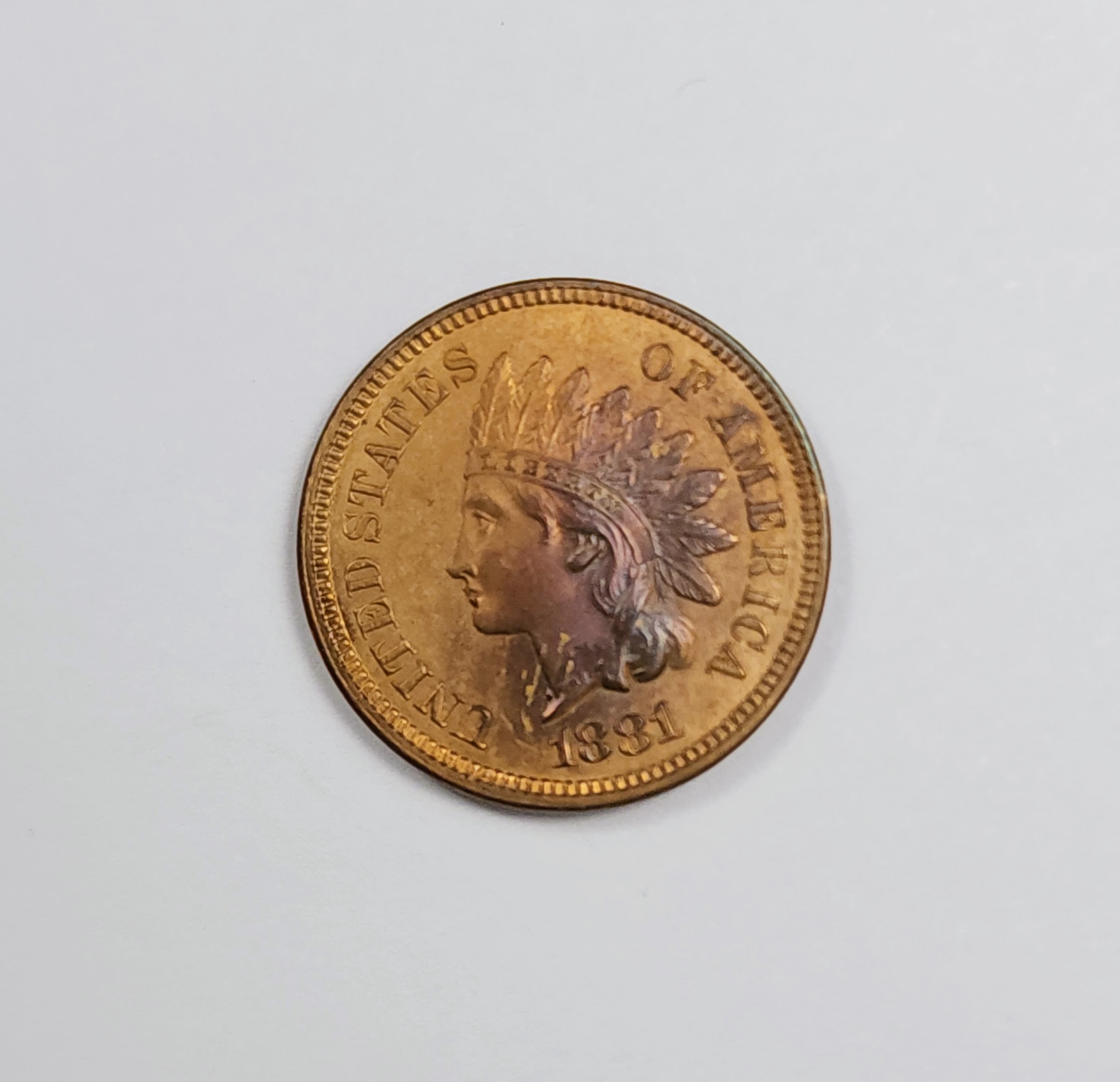 1881 Proof Indian Cent 1c - Proof Choice Brilliant Uncirculated - Only ...