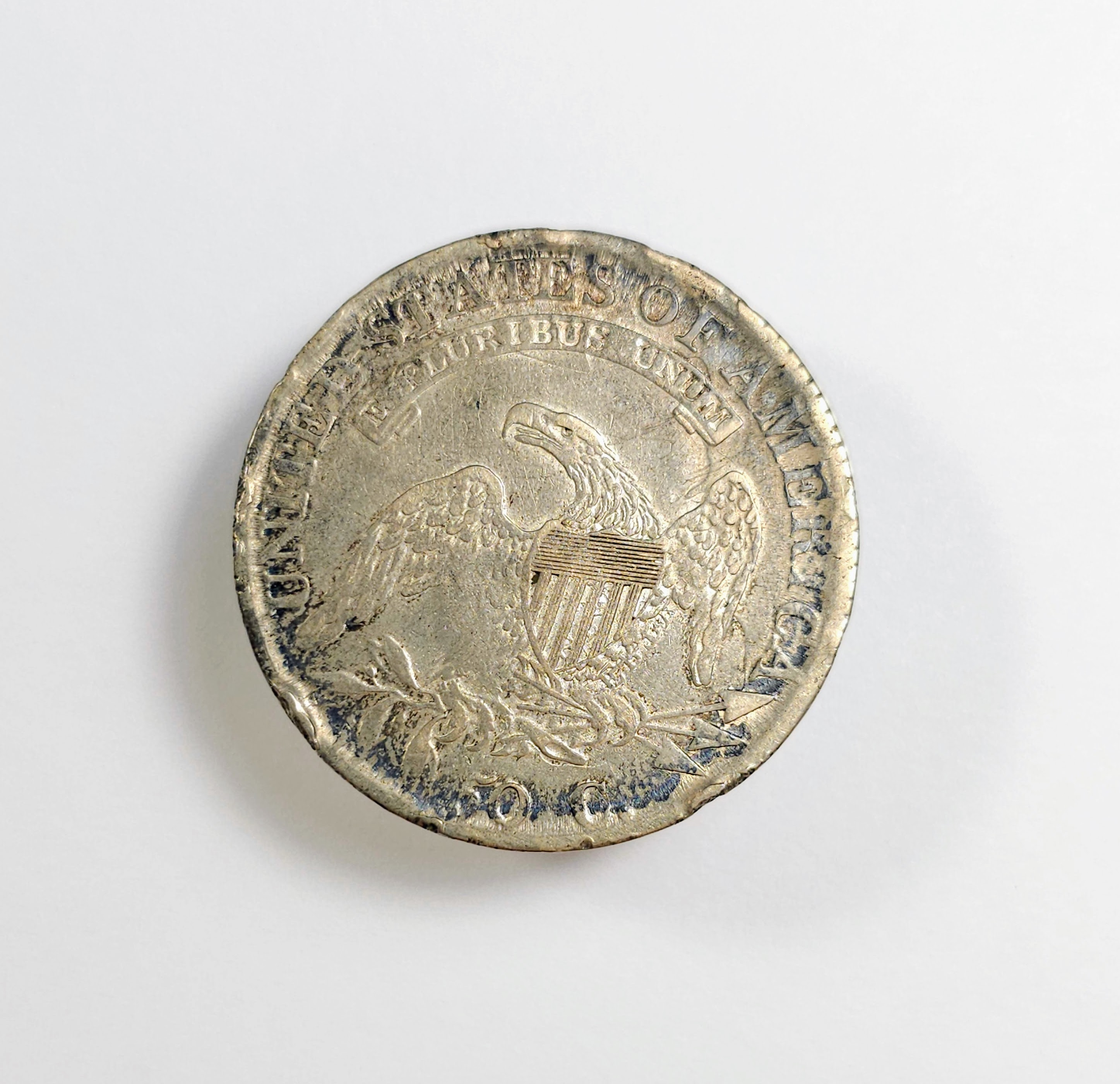 1814 Capped Bust Half Dollar 50c - Almost Uncirculated Rim Bumps ...