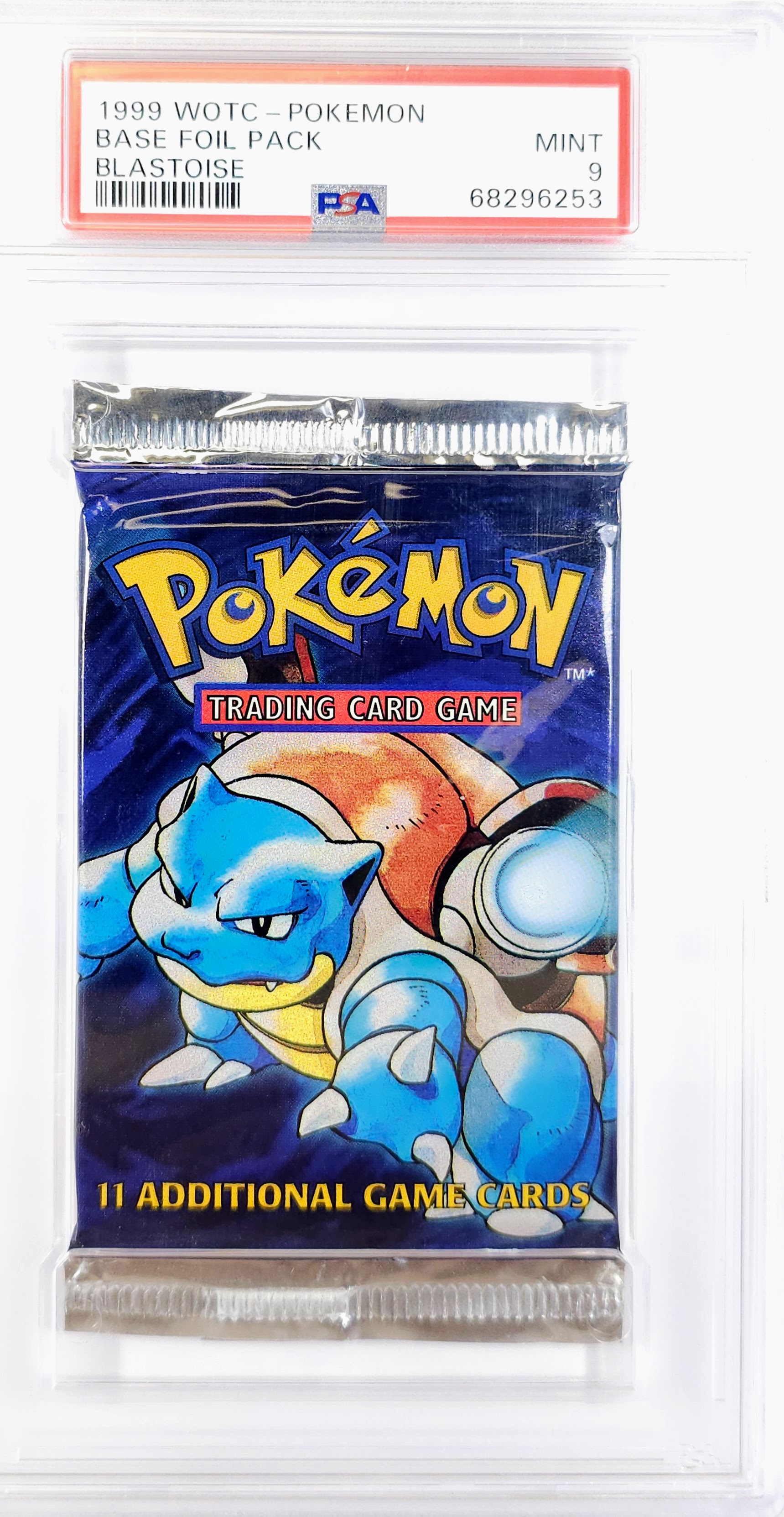 Pokemon 1999 WOTC Base Set Booster Pack - Blastoise Artwork - PSA 9 ...
