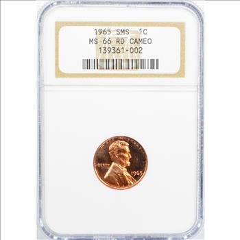 1965 Special Mint Set 1c - NGC MS66 RD CAMEO CAM - NGC Price Guide is ...