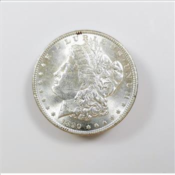 1890-P Morgan Silver Dollar $1 - Brilliant Uncirculated - Better Date ...