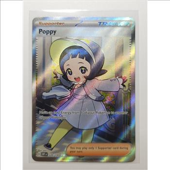 2023 Pokemon POPPY #220 Obsidian Flames FULL ILLUSTRATION ART DOUBLE ...