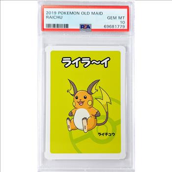 2019 Pokemon Japanese Old Maid - Raichu - PSA GEM Mint 10 | Property Room