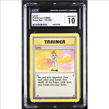Pokemon 1999 Base Set - LASS #75 - CGC GEM MINT 10 | Property Room