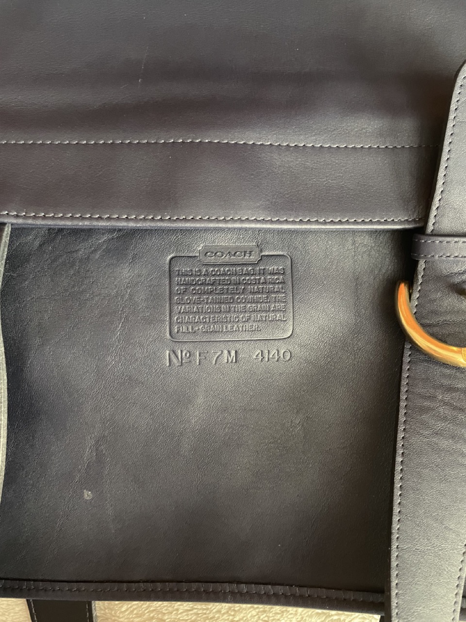 blue coach handbag | Property Room