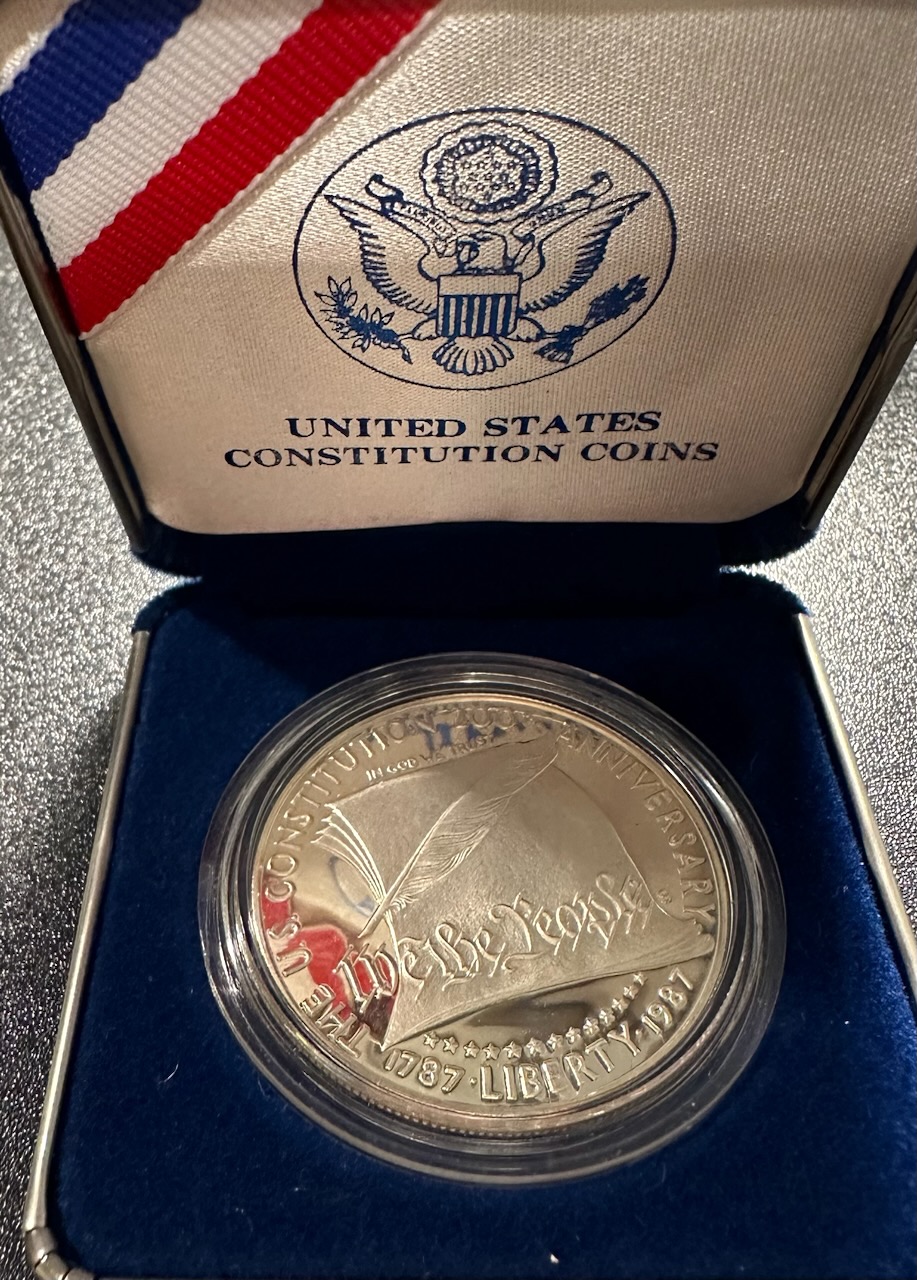 1987 US Constitution Silver Dollar Proof | Property Room