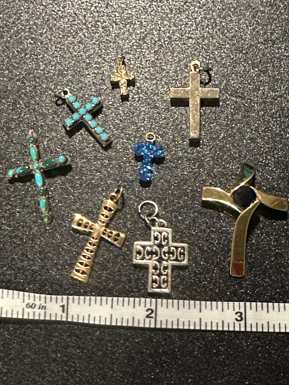 8 pc Fashion Cross Pendant Lot | Property Room