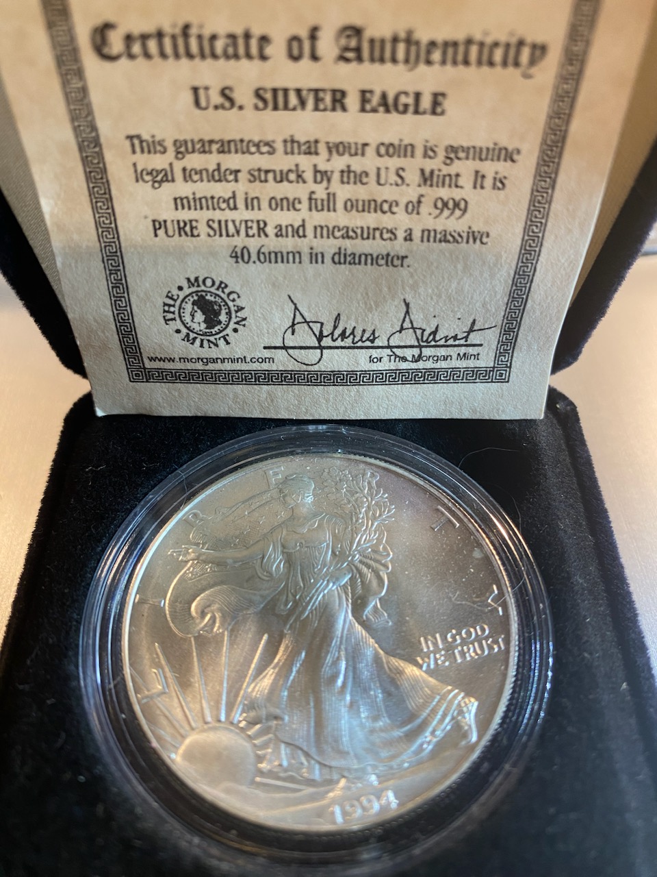 1994 Silver Eagle Rare Date | Property Room