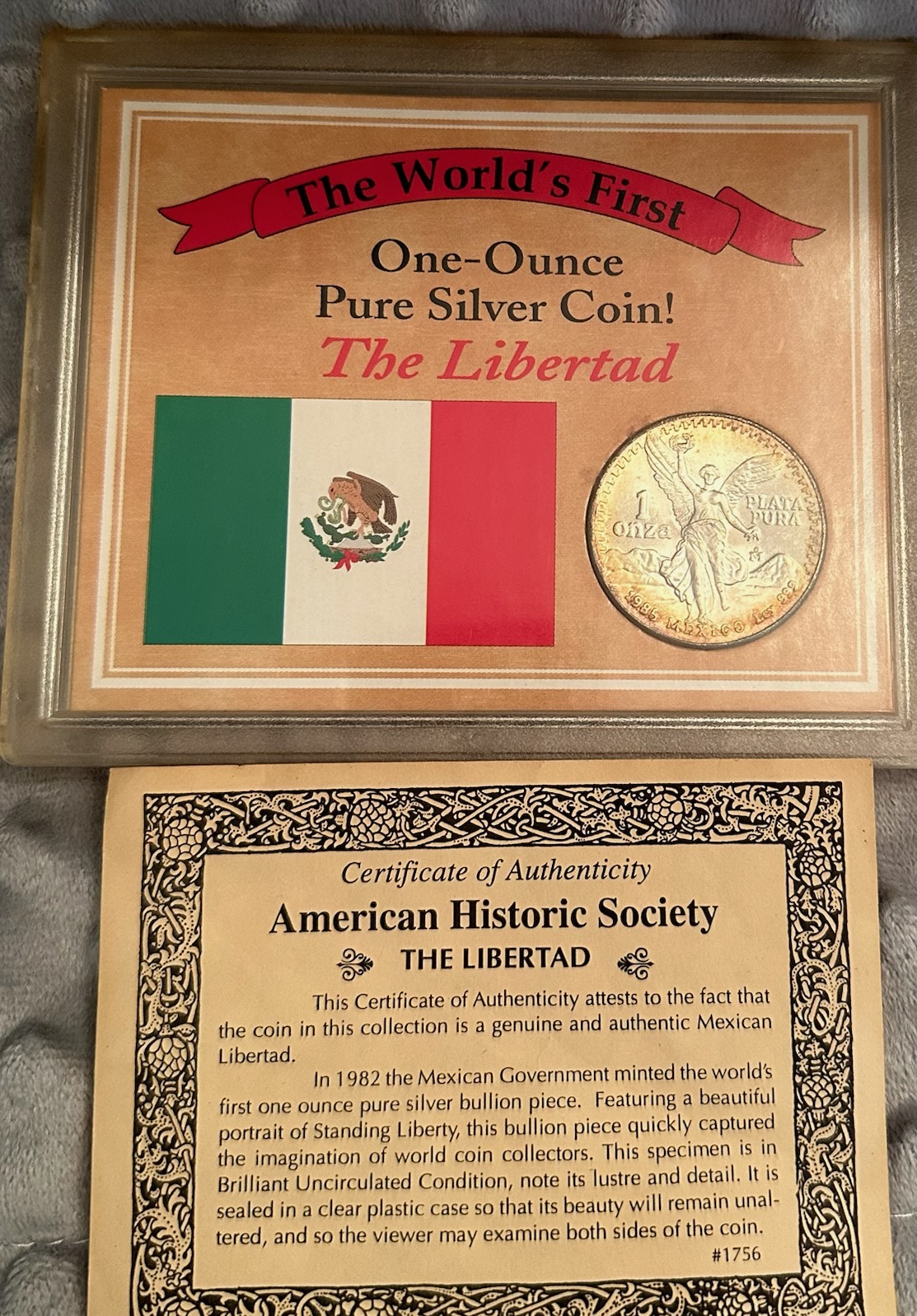 1982 1 oz Pure Silver Libertad | Property Room