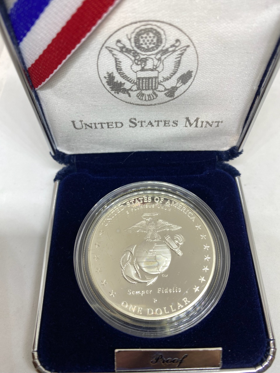2005 United States Mint Marine Corps 230th Anniversary Silver Dollar ...