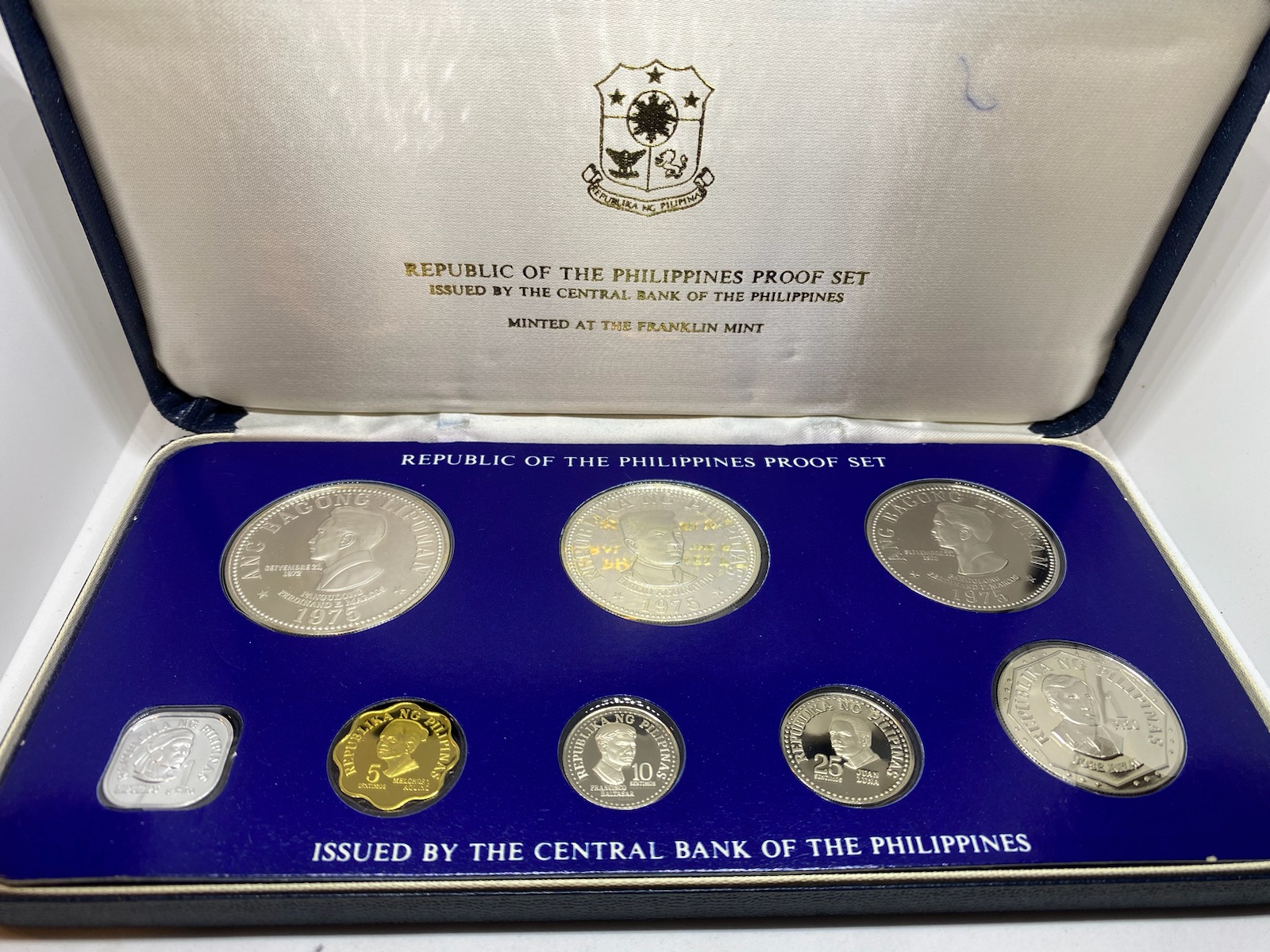 1975 Republic of the Philippines 8 pc Silver Proof Set | Property Room
