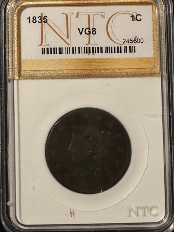 1835 NTC VG8 1C - Coin | Property Room