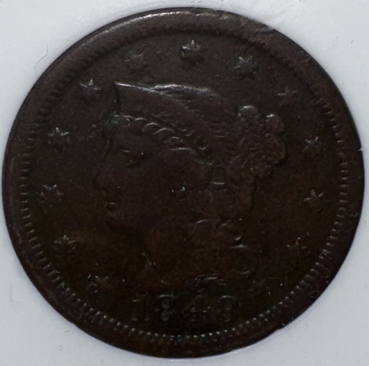 1848 US Large Cent VF20 | Property Room