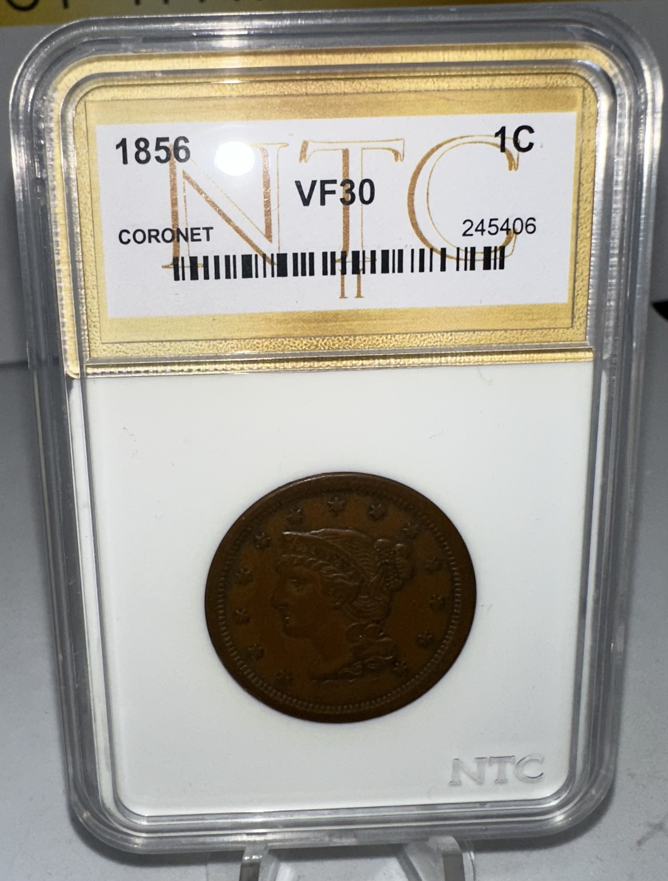 1856 US Large Cent VF-30 | Property Room