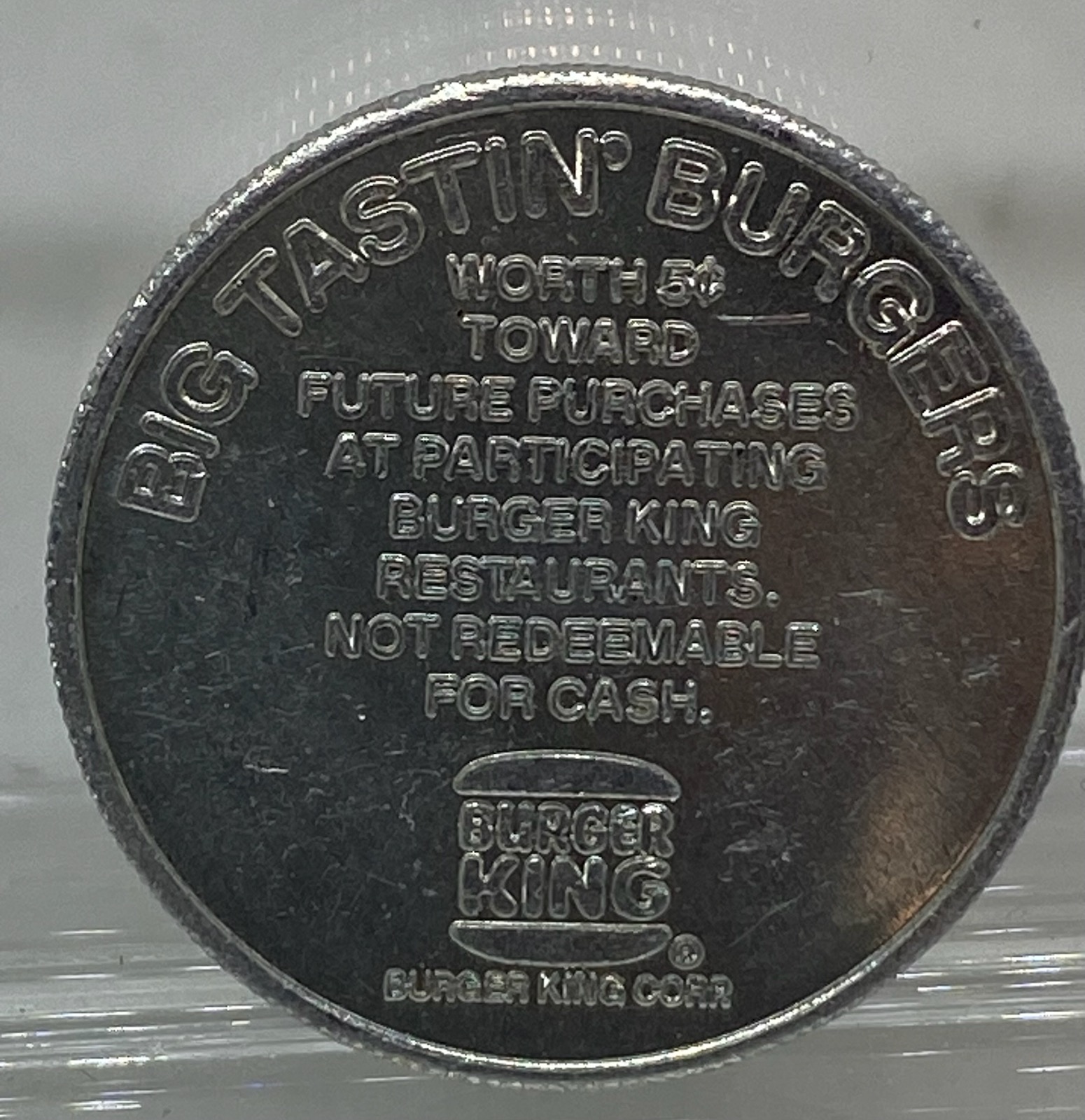Burger King Corporation King Kash 5 cent Token 3 pc lot | Property Room