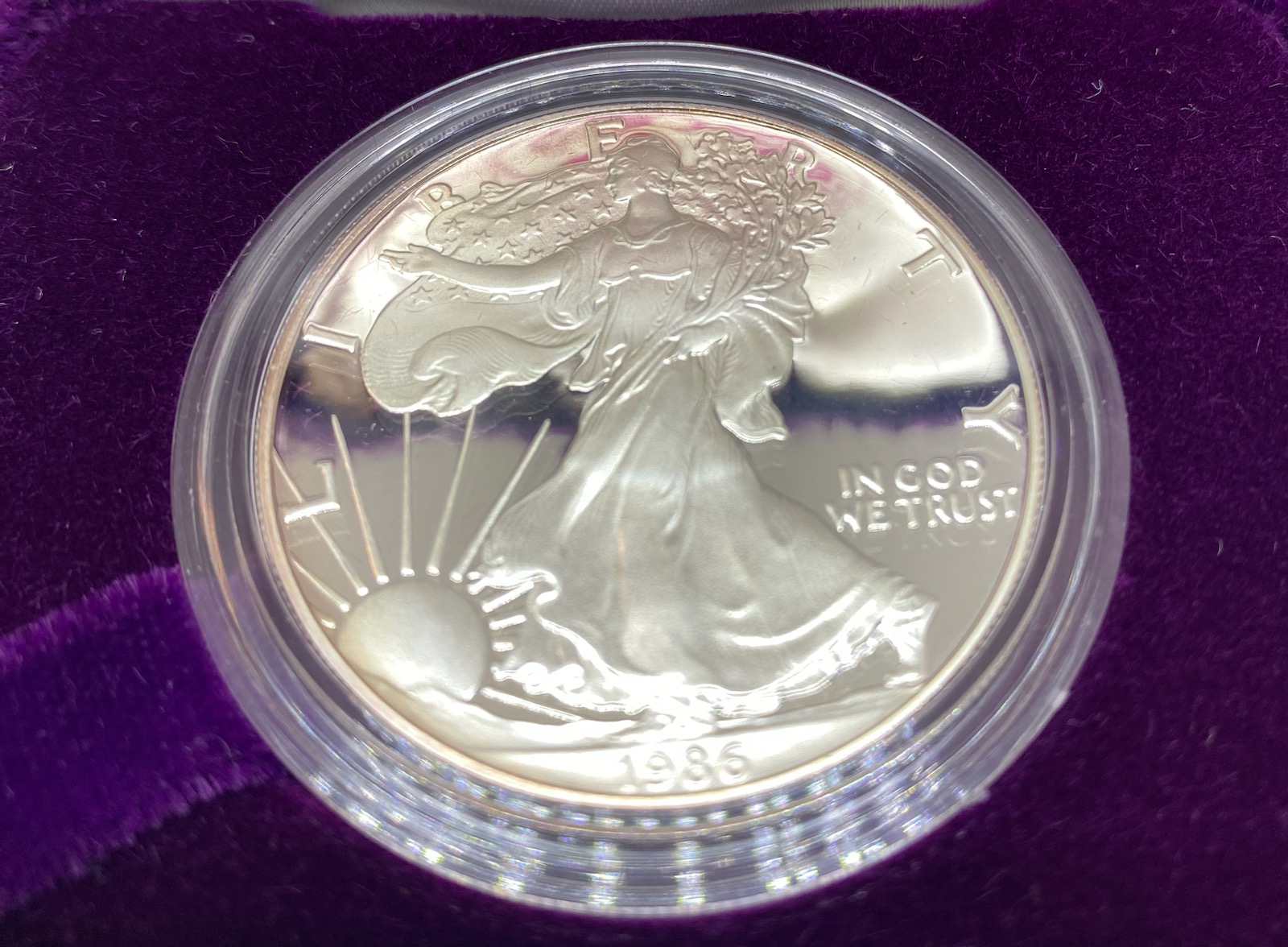 1986 American Eagle One Ounce Proof Silver Bullion Coin | Property Room