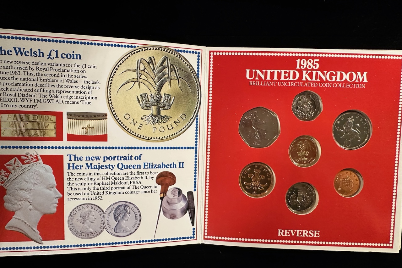 Royal Mint 1985 United Kingdom Brilliant Uncirculated Coin Collection ...