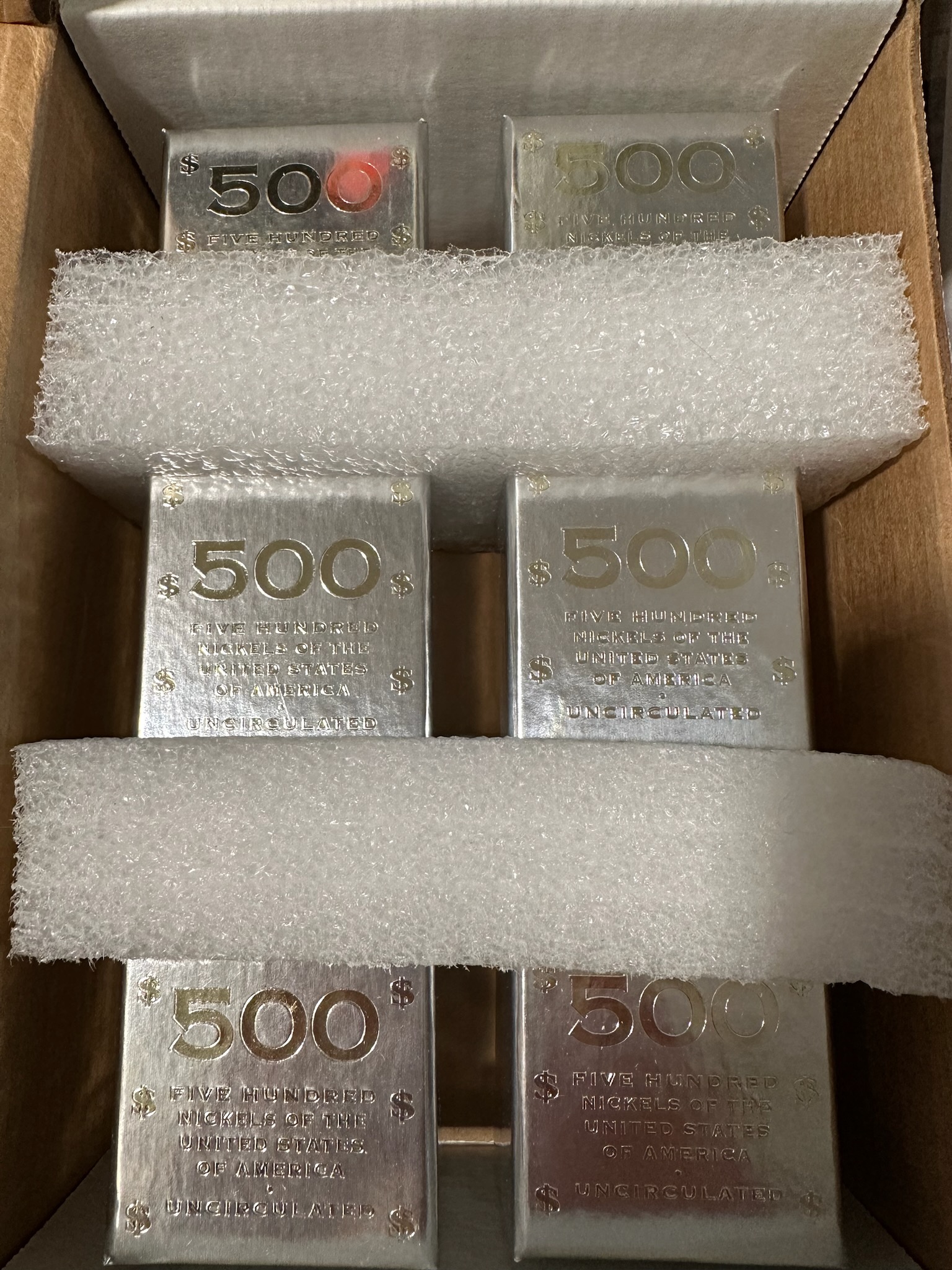2005 Buffalo Nickels 500P & 500D Sealed Rolls (uncirculated) | Property ...
