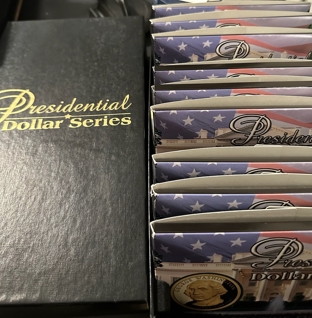 2007 Presidential Dollar Series (9 sets) George Washington, John Adams ...