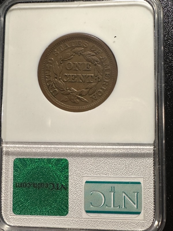 1853 NTC VF30 1C - Coin | Property Room