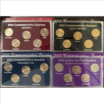 4 Proof Set Lot 2002 Commemorative Quarters - Coin | Property Room