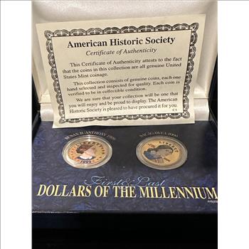 Dollars of the Millennium (colorized) Susan B. Anthony 1999/Sacagawea ...