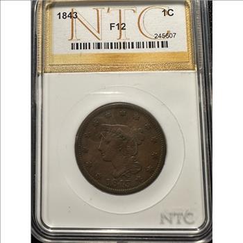 1843 NTC F12 1C - Coin | Property Room