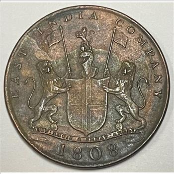 1808 East India Trading Company Cash Coin Salvaged from the Admiral ...