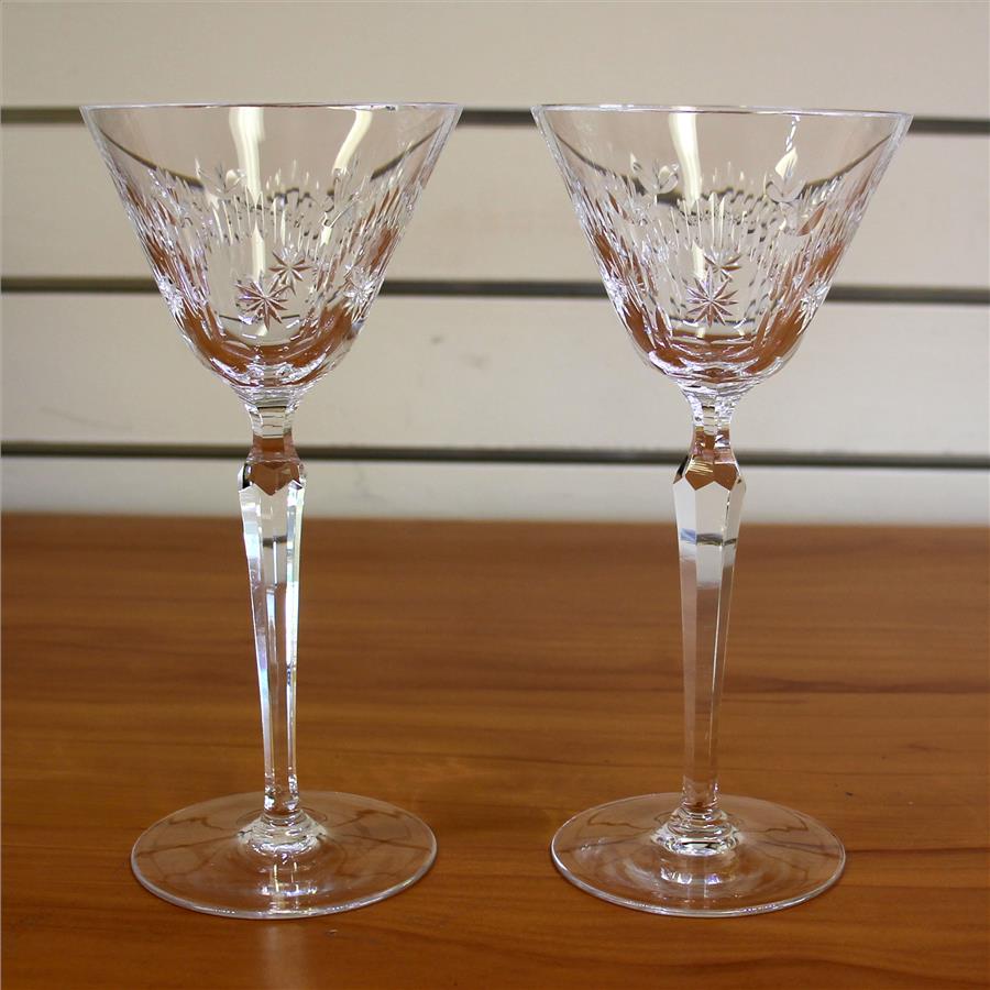 Cut Crystal Wine Glasses Set of 2 | Property Room