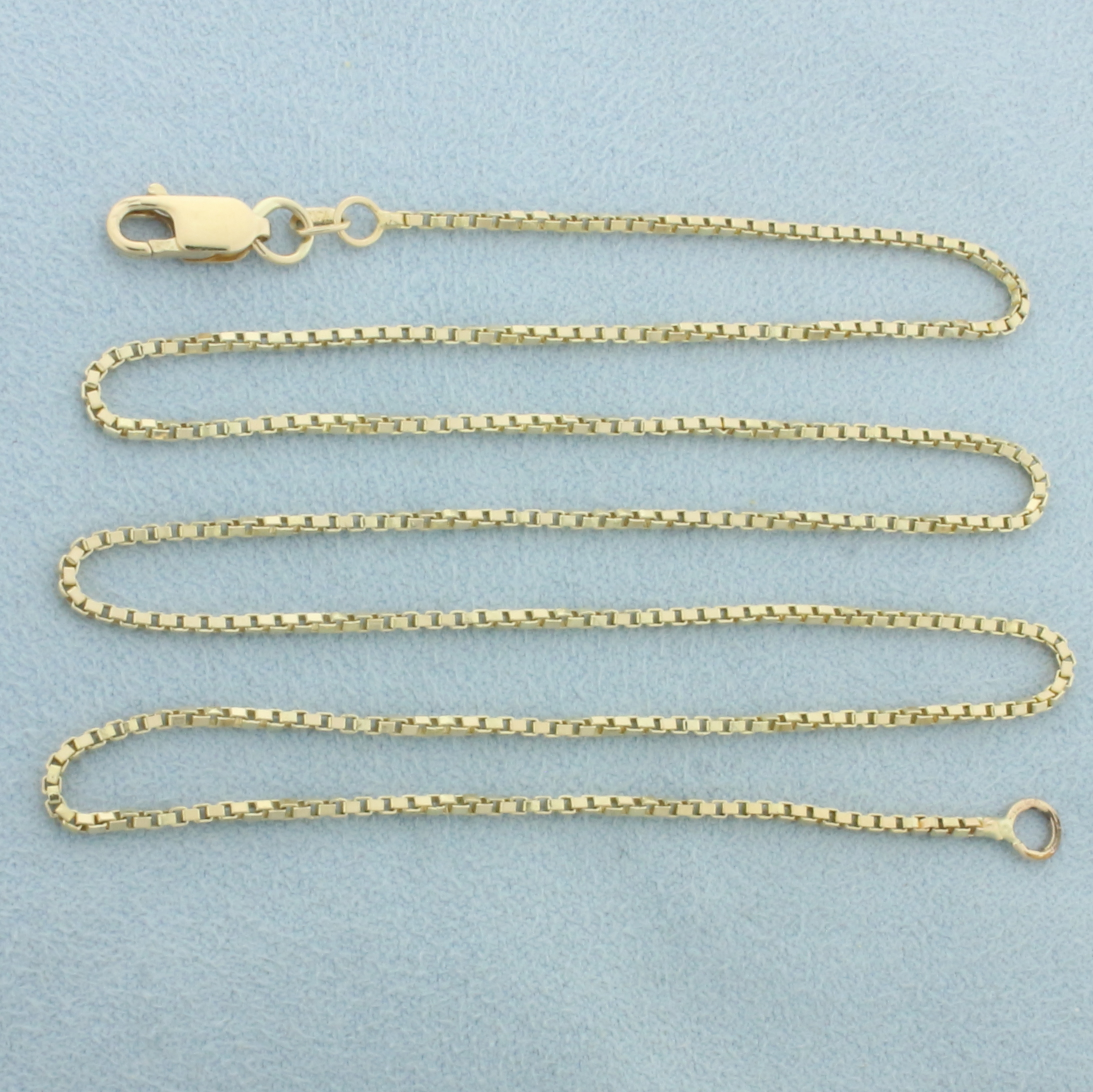 12 Inch Box Link Chain Necklace in 14k Yellow Gold | Property Room