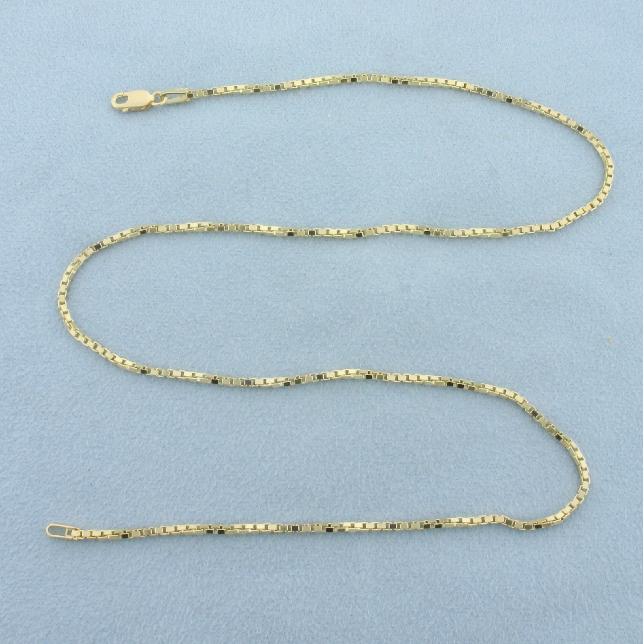 16 Inch Box Link Chain Necklace In 14k Yellow Gold | Property Room