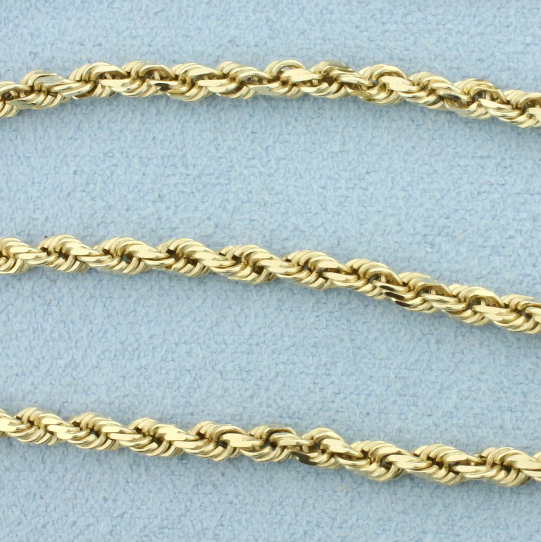 16 Inch Rope Link Chain Necklace in 14k Yellow Gold | Property Room