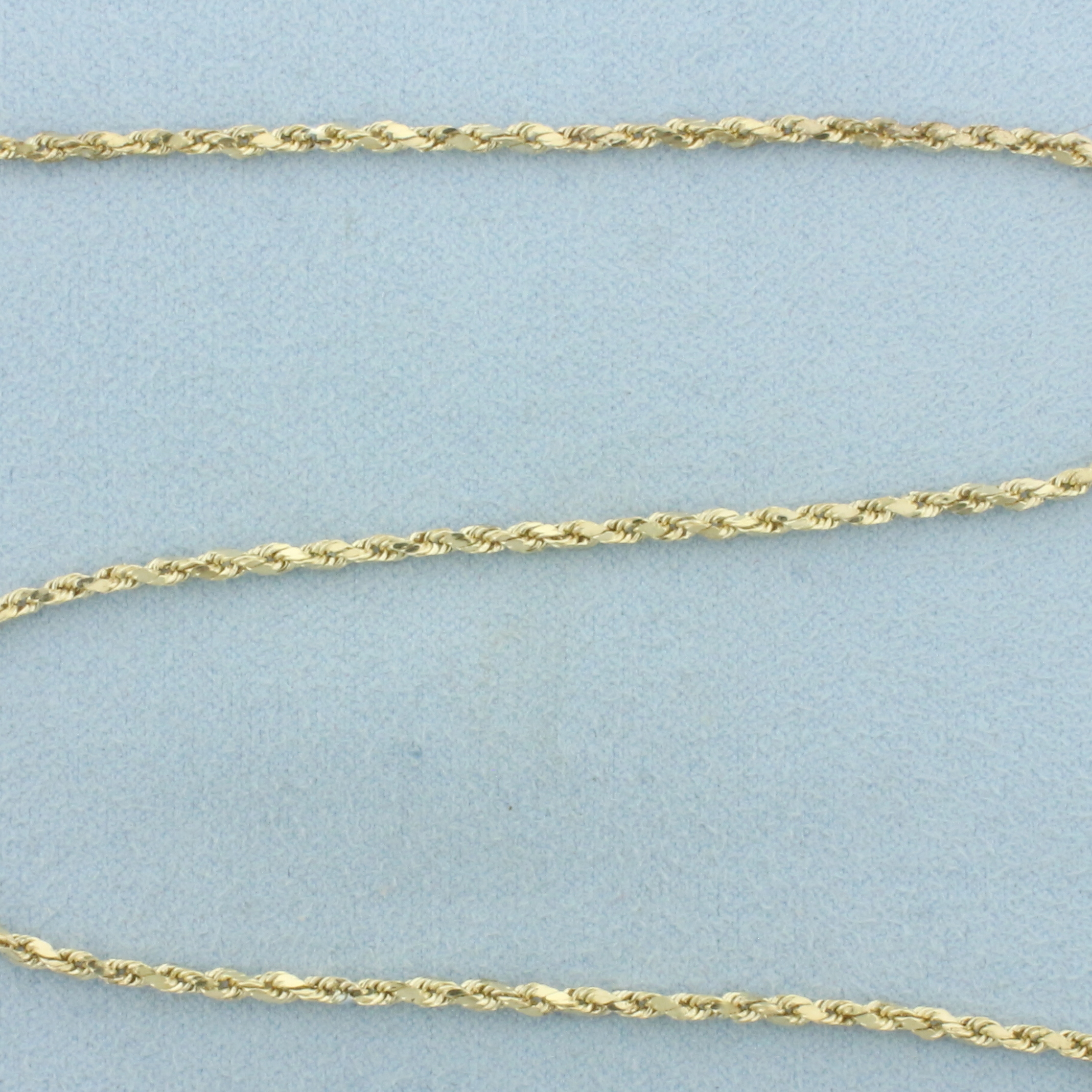 16 Inch Rope Link Chain Necklace in 14k Yellow Gold | Property Room