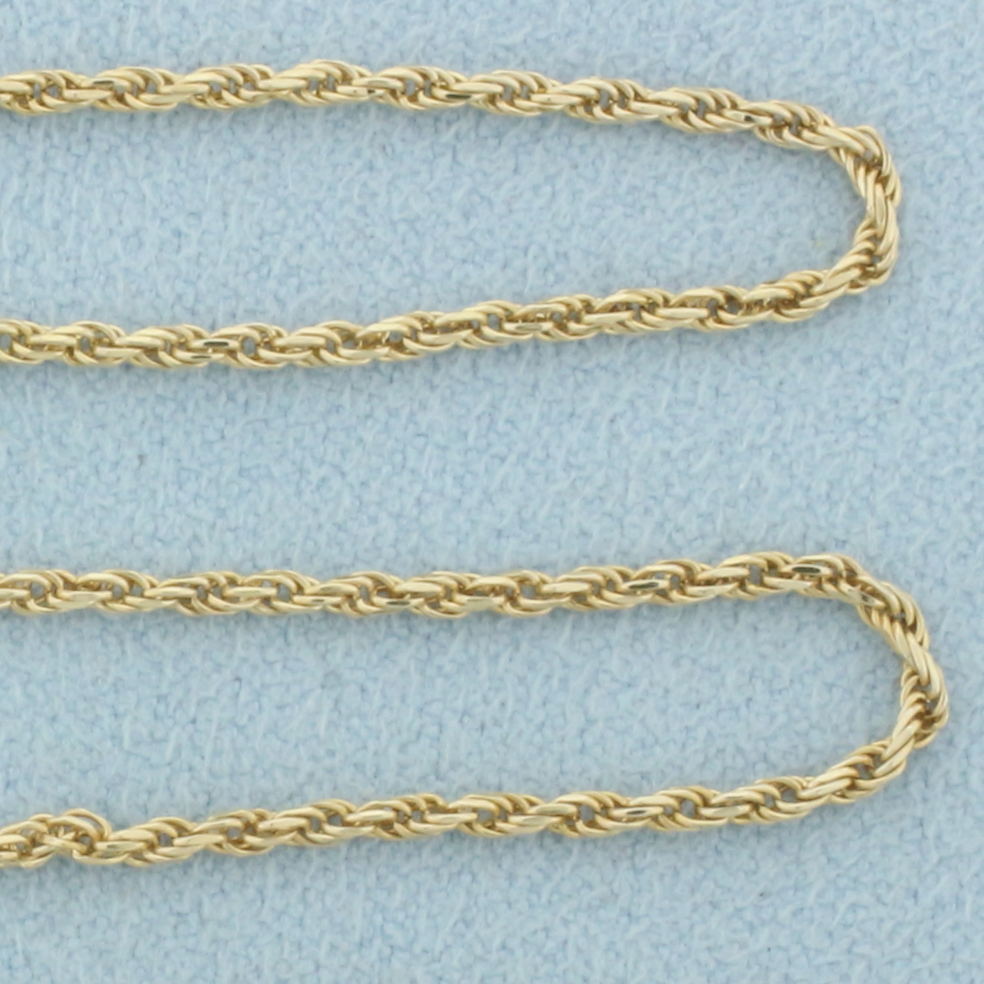 17 Inch Rope Link Chain Necklace in 14k Yellow Gold | Property Room