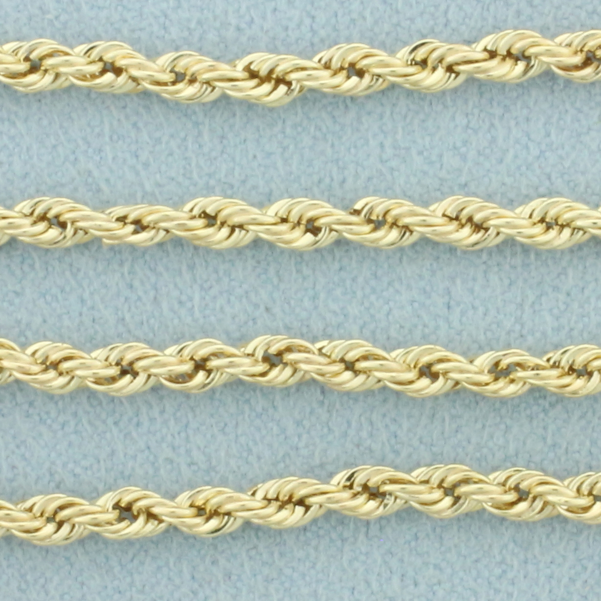 18 Inch Rope Link Chain Necklace in 14k Yellow Gold | Property Room